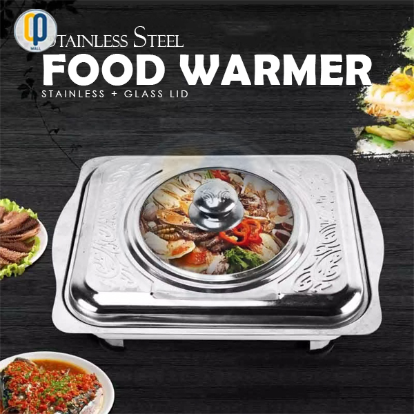 Food insulated dinner plate with glass cover Stainless steel ...