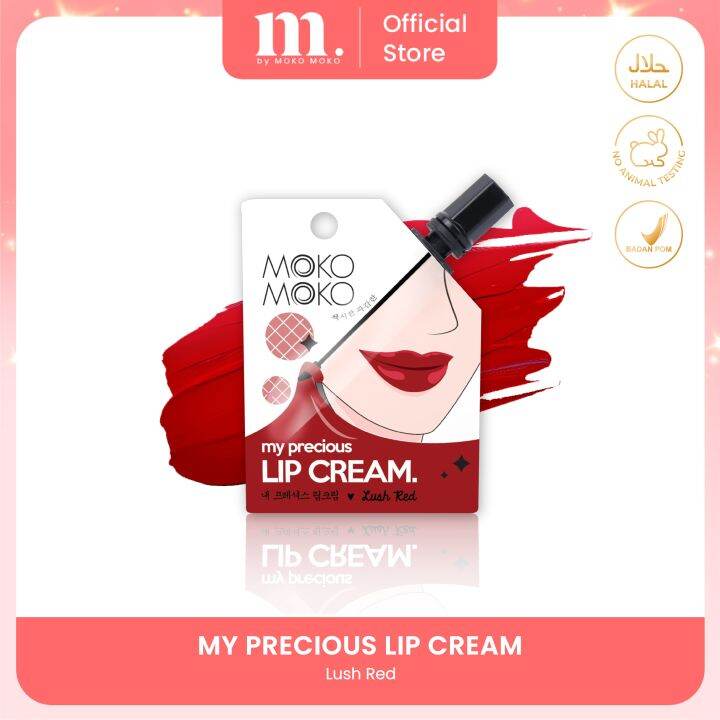 Moko Moko My Precious Lip Cream - Lush Red | Lazada Indonesia