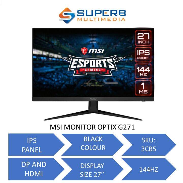 MSI Optix G271 Gaming Monitor | Lazada