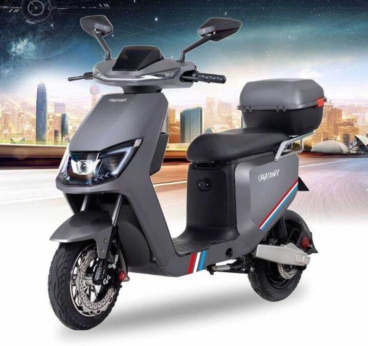 จักรยานไฟฟ้า สกู๊ดเตอร์ไฟฟ้า รุ่น SA-901 มีกล่องใส่ของด้านหลัง เบาะนุ่ม ...