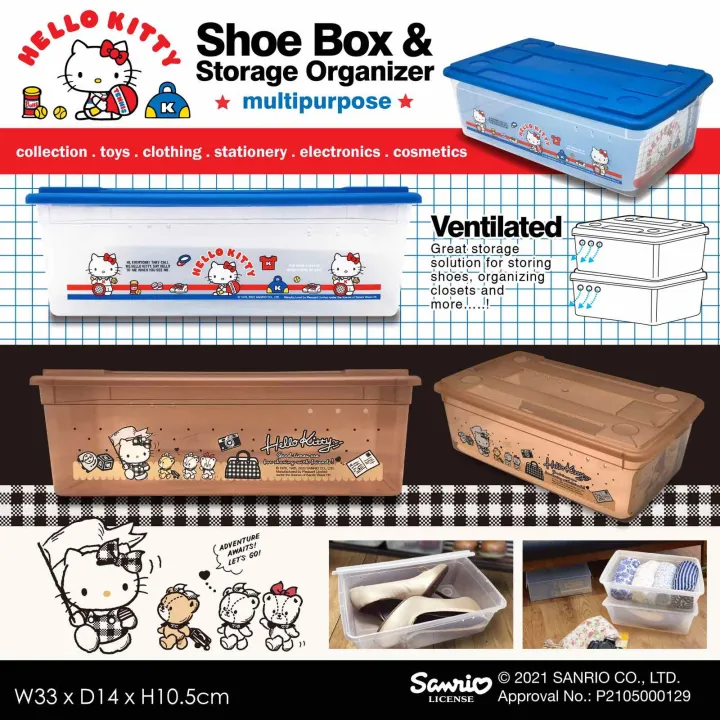 Authentic Hello Kitty Shoe Box and Storage Organizer | Lazada PH