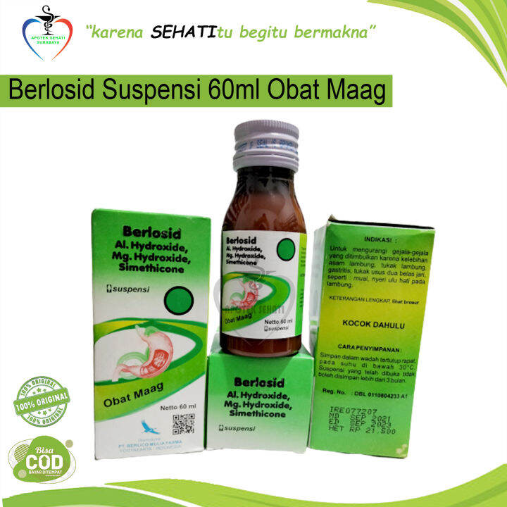 BERLOSID SIRUP SUSPENSI OBAT KEMBUNG MAAG ASAM LAMBUNG PERUT ANAK ...