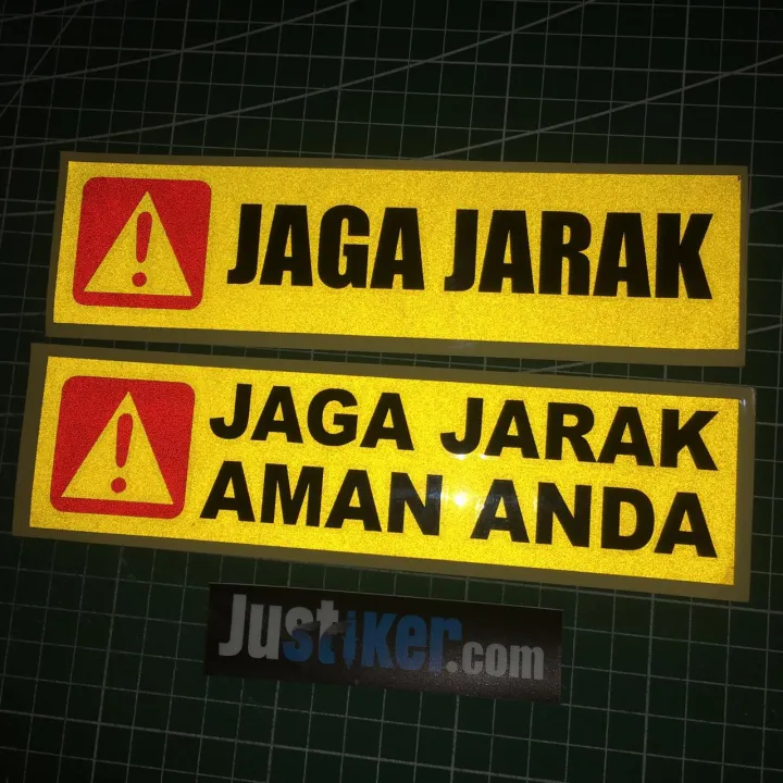 Sticker Mobil Jaga Jarak. Jaga Jarak Aman Anda | Lazada Indonesia