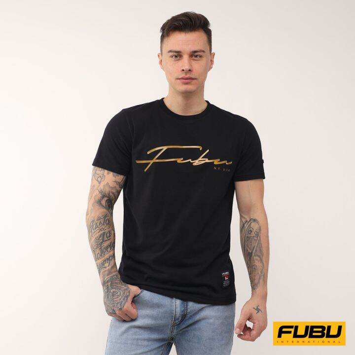 Fubu Round Neck Muscle Fit FBT21B-0021 (Black) | Lazada PH