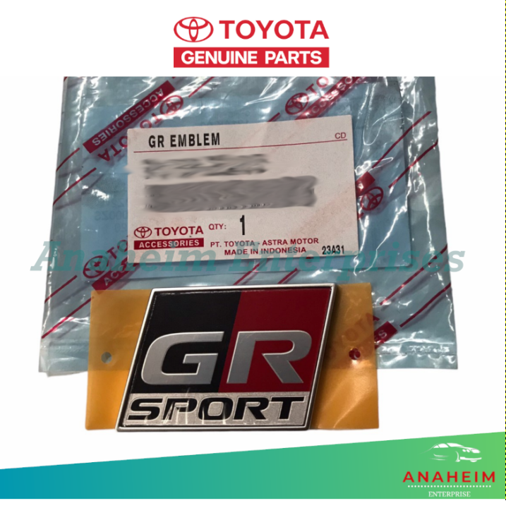 Toyota GR Sport Logo Emblem | Lazada PH