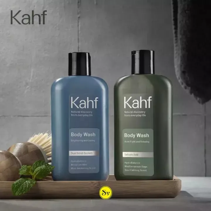 Kahf Body Wash 200ml - 2 Varian - Kahf Brightening and Cooling - Acne ...