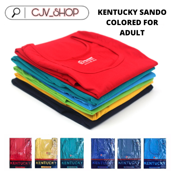 KENTUCKY COLORED Sando for Men/Adult - Available 1Piece and 6 pcs ...