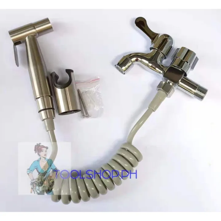 shower head with hose set SUS #304 Stainless Steel Bidet Sprayer With ...