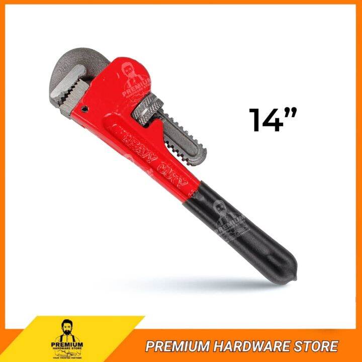 HEAVY DUTY ADJUSTABLE ECO AMERICAN STYLE PIPE WRENCH 14 INCH Plumber ...