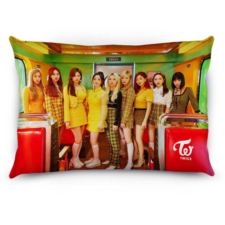 Twice merchandise kpop merch pillow 13" X 18" design P2 17 Nayeon, Jeongyeon, Momo, Sana, Jihyo ...
