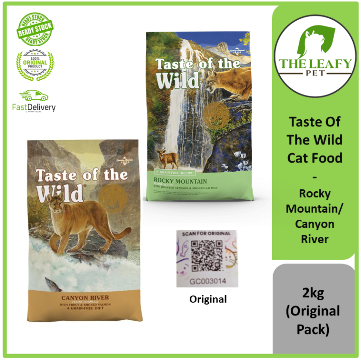 Taste Of The Wild Rocky Mountain Feline / Canyon River Feline 2kg ...