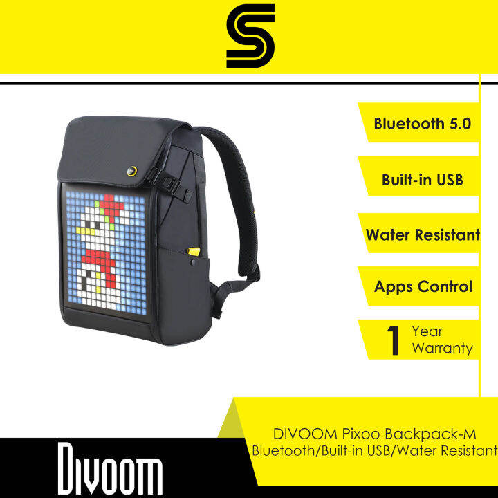 DIVOOM Pixoo Backpack-M Innovative Smart Backpack | Lazada