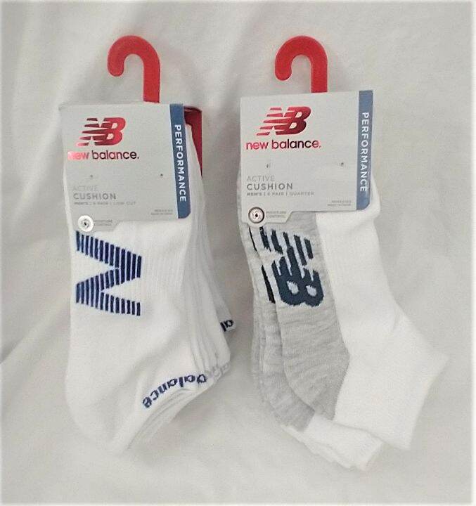 New Balance Socks Performance 6-Pair Low Cut or Quarter Length NewUSA ...