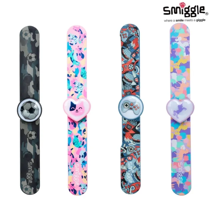 !! ลด 50% !! Smiggle สมิกเกอร์ Illusion Light Up Slapband สายรัดข้อมือ ...