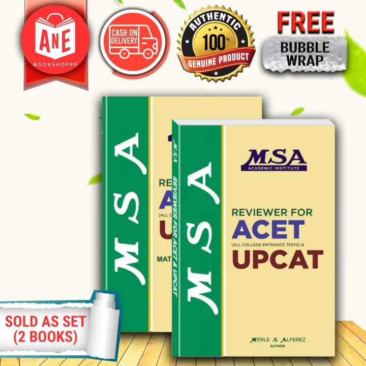 AUTHENTIC MSA REVIEWER FOR ACET and UPCAT | Lazada PH
