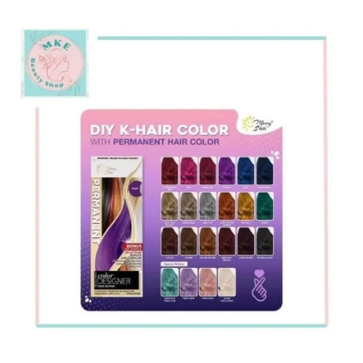 MERRY SUN PERMANENT HAIR COLOR | Lazada PH
