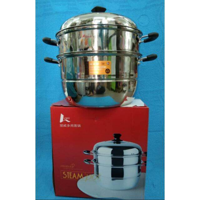 Periuk Kukusan 2layer Besar - [28CM / 30CM / 32CM / 34CM] | Lazada