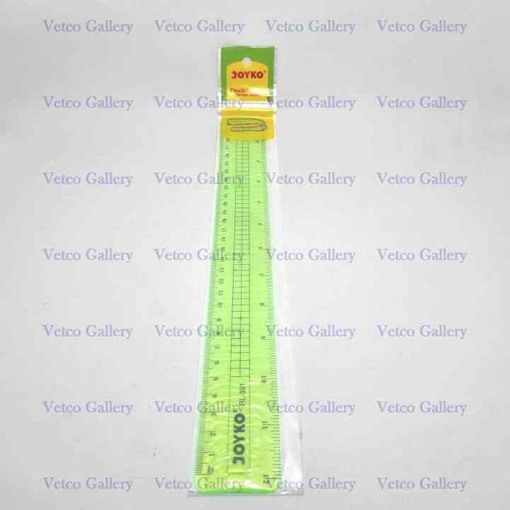 Penggaris lentur 30 cm - Bending ruler alat ukur bahan karet pengukur ...
