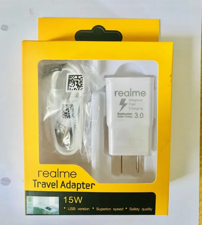 Realme Travel Adapter 15W Fast Charging 3.0 Quick Charger For Type-c ...