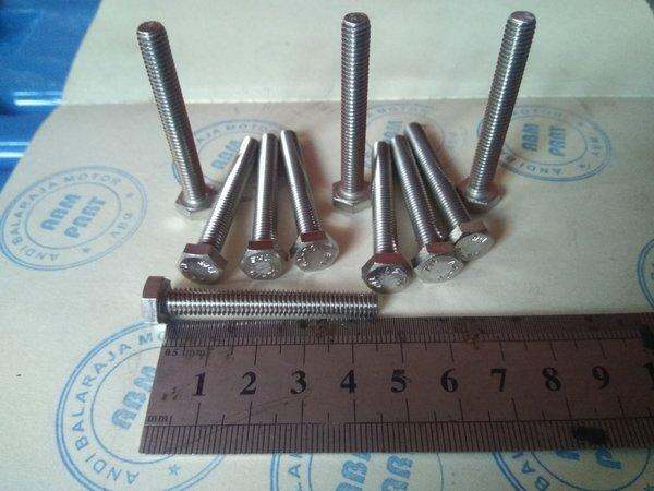 Baut Stainless Ukuran M8 X 45 Atau Baut 12 Panjang 4.5Cm | Lazada Indonesia