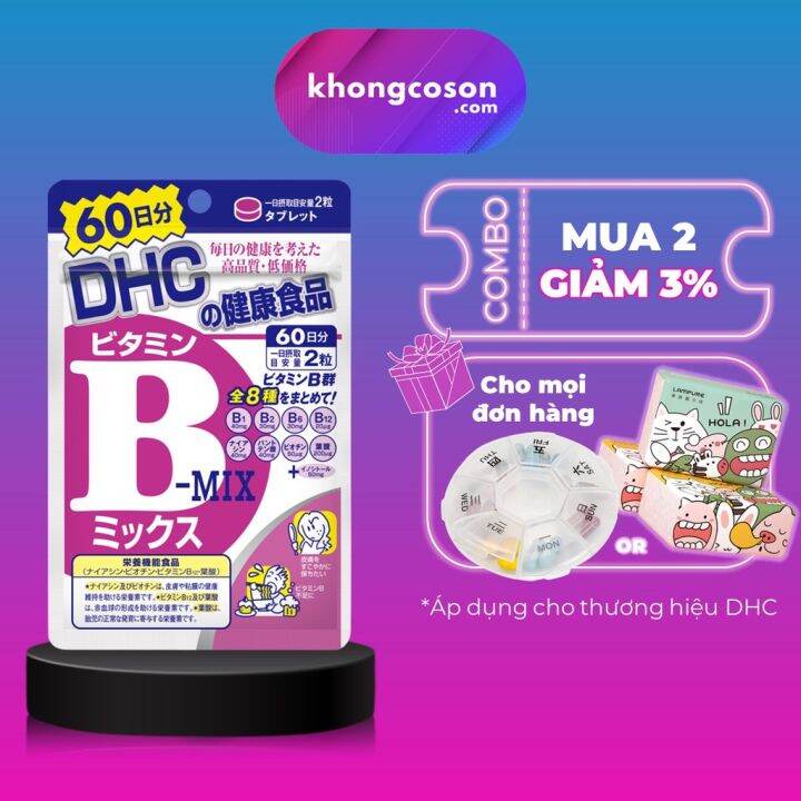 Viên Uống DHC Vitamin B Tổng Hợp Đầy Đủ Các Loại B1, B2, B6, B12 DHC ...