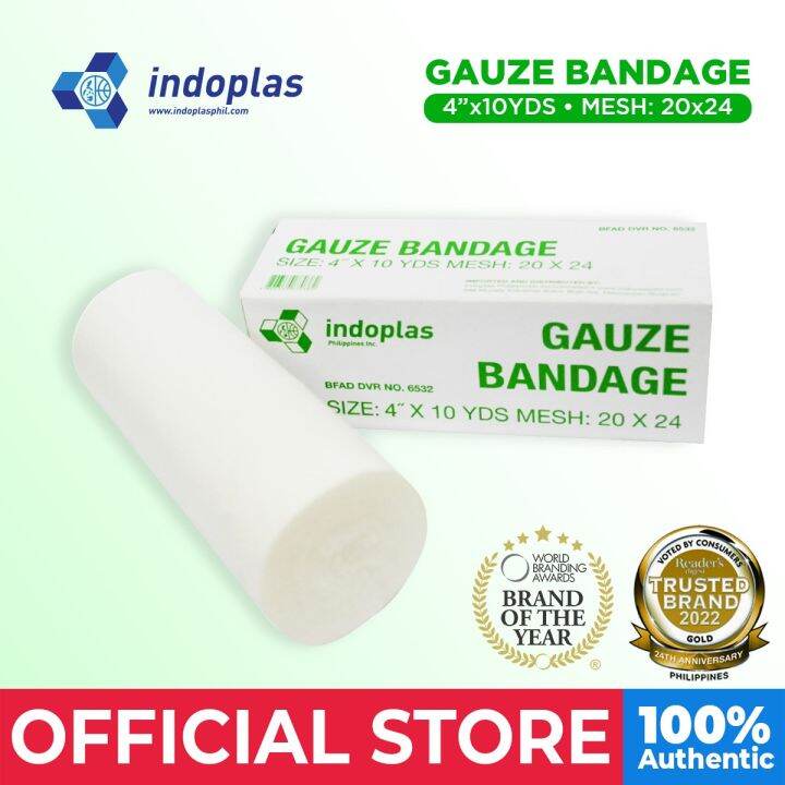 Indoplas Gauze Bandage 4x10 (1 Roll) | Lazada PH