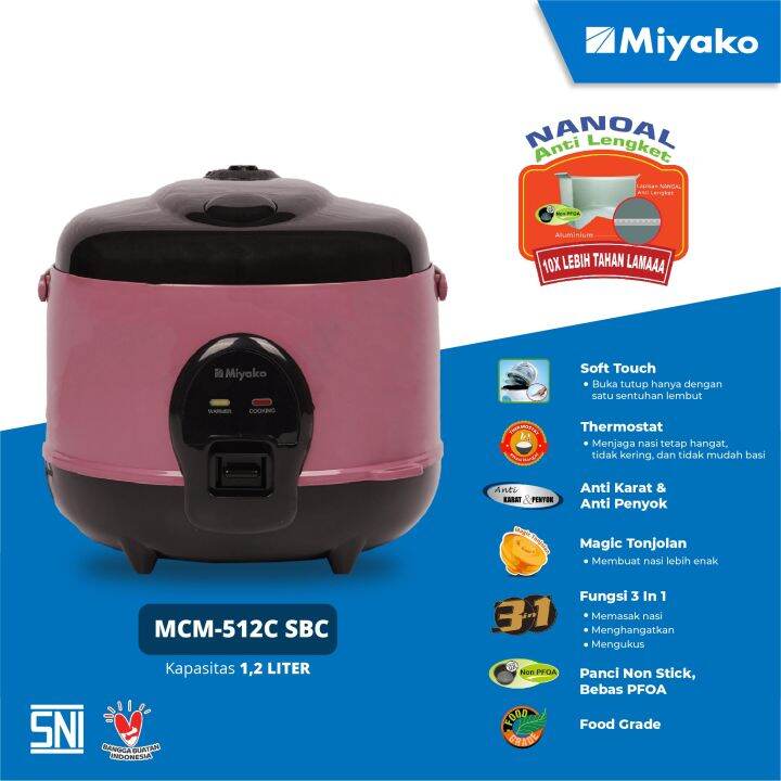 Miyako Magic Warmer Plus MCM-512 C SBC | Lazada Indonesia