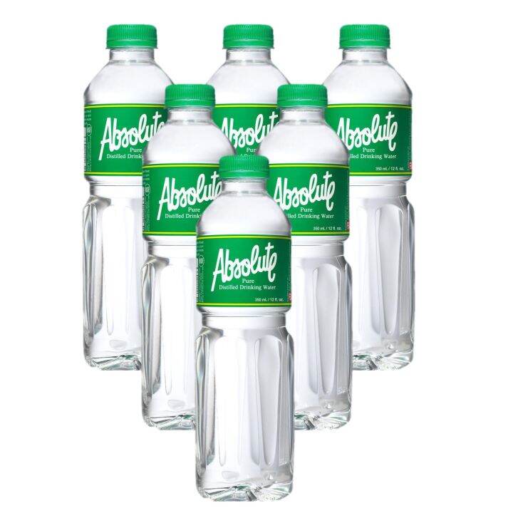 Absolute Distilled Drinking Water 500ml - Pack of 6 | Lazada PH