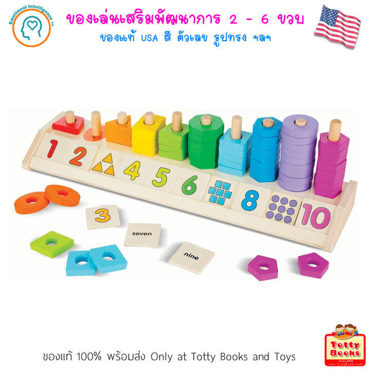 Totty Books (ของแท้ USA ส่งไวจากไทย 2 - 6 ขวบ) ของเล่นเสริมทักษะ นับเลข ...