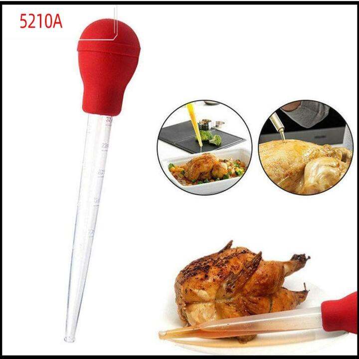 5210A 2PCS โปร่งใสโปร่งใส ท่อหยดบาร์บีคิว อุปกรณ์ทำอาหารแกดเจ็ต 30มล. หลอดหยดบาร์บีคิว บาร์บีคิว ...