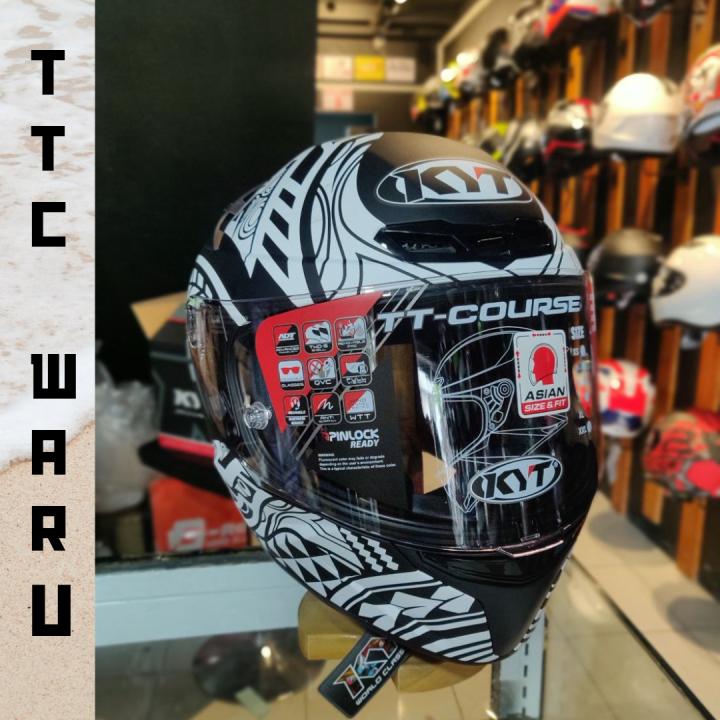 kyt ttc waru single visor fullface helmet rppl | Lazada PH