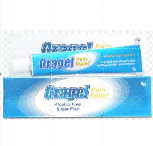 ORAGEL PAIN RELIEF *Mouth Ulcer *Teething *Denture *Gum 8g | Lazada