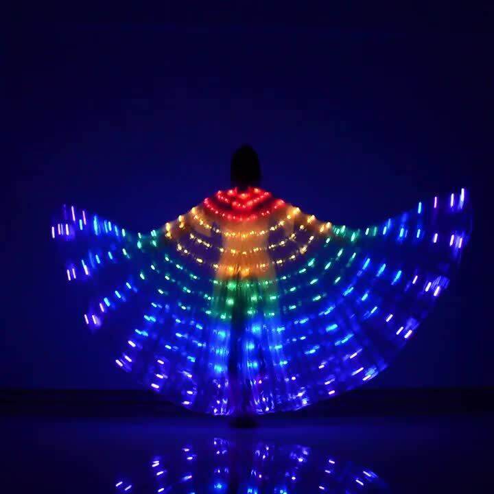 Belly Dance LED Wings Children Performance Fluorescent Butterfly Isis ...