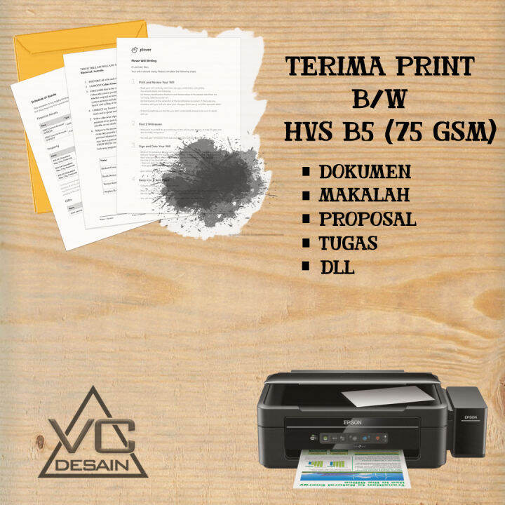 jasa print, cetak documen, cetak makalah, cetak proposal (hitam putih ...