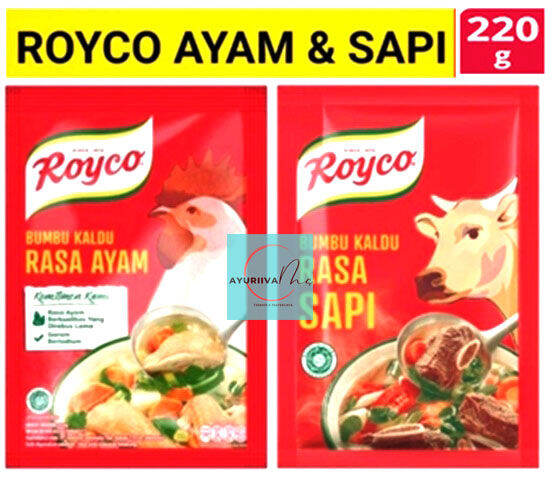 Royco Bumbu Penyedap Rasa Kaldu Ayam & Sapi Ukuran 220 gram | Lazada ...