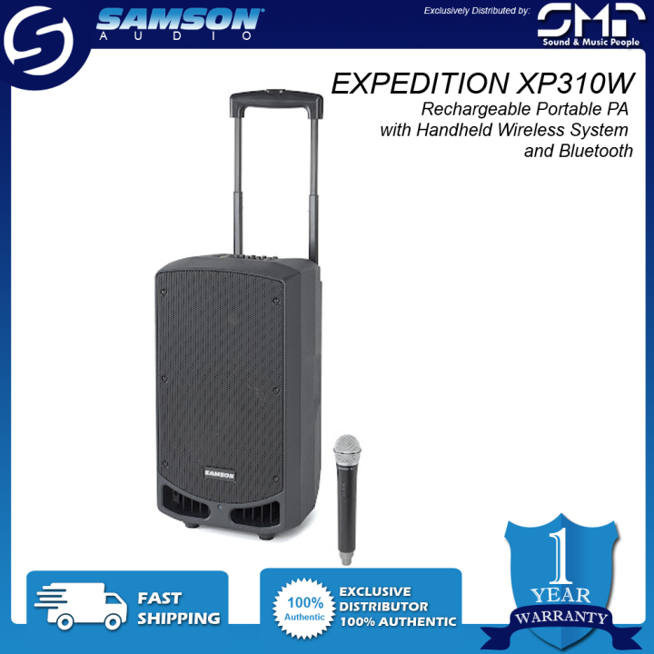 SAMSON EXPEDITION XP310W Rechargeable Portable PA with Handheld ...