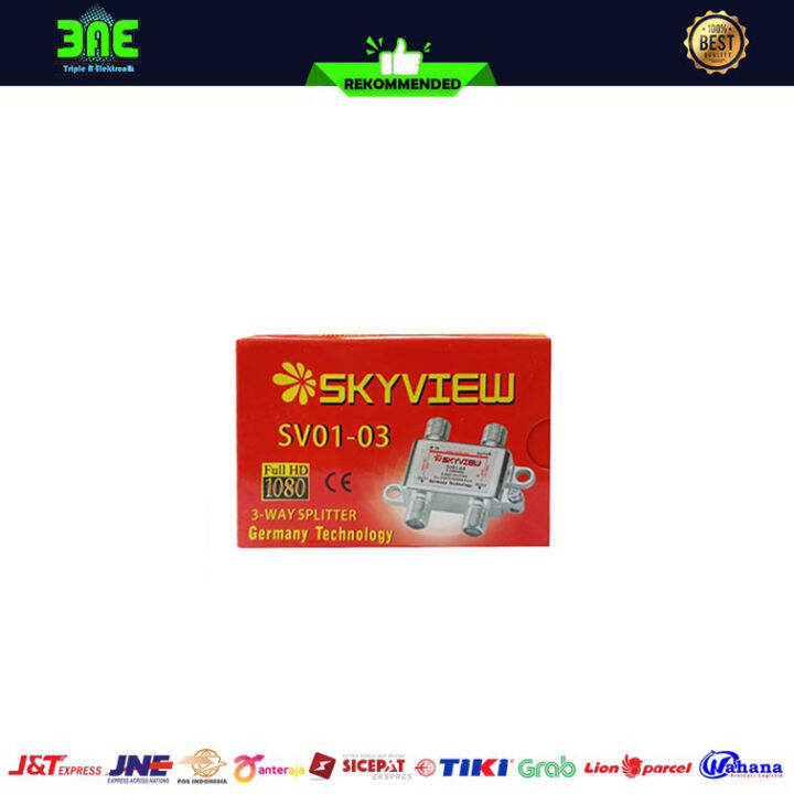 Skyview Splitter 3 Way 5-2400 Mhz Untuk Parabola Antena TV UHF | Lazada ...