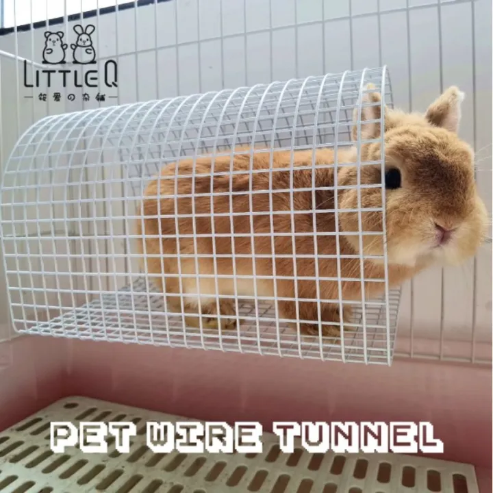 Pet Hideout Wooden House Pet Wire Tunnel Rabbit Tunnel Chinchilla ...
