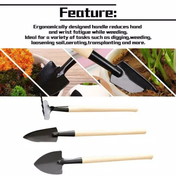 TB Sekop Skop garukan cangkul set mini 3in1 alat berkebun tanam garden ...