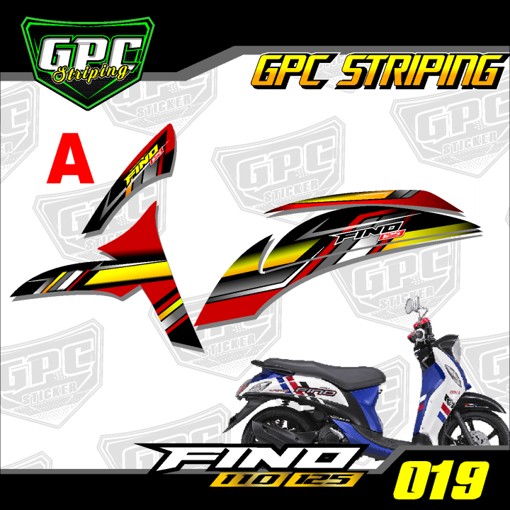 Sticker Striping FINO FI SEMI FULL VARIASI MOTOR - Decal stiker FINO ...