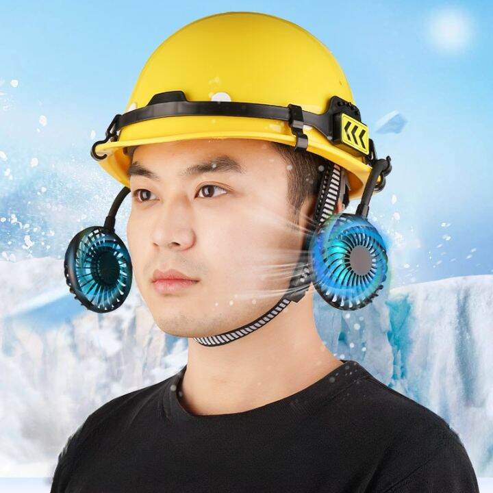 Portable Fan With Night Light Rechargeable Battery 3 Gear Speed For ...