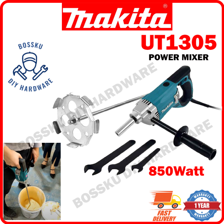 Makita UT1305 Power Mixer 850W 165mm Paint Mixer Cement Mixer (12 Months Warranty) BOSSKU | Lazada