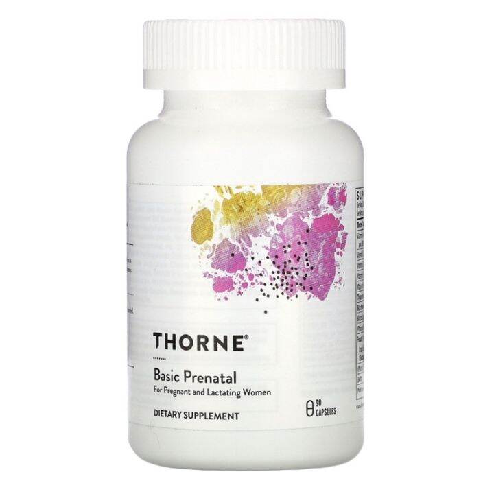 ☬THORNE Basic Prenatal, 90 caps☚ | Lazada PH