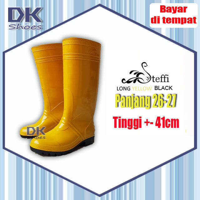 DK Shoes - Steffi Boots Panjang Tinggi Kuning Orange Oren 40-44 ...