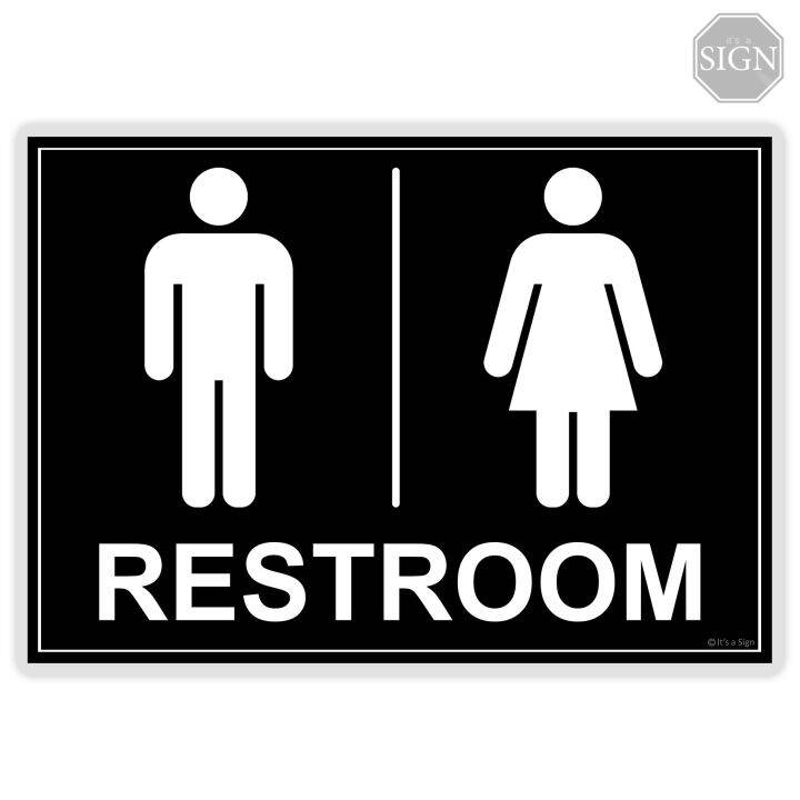 Restroom Toilet - Laminated Signage - A4 Size | Lazada PH