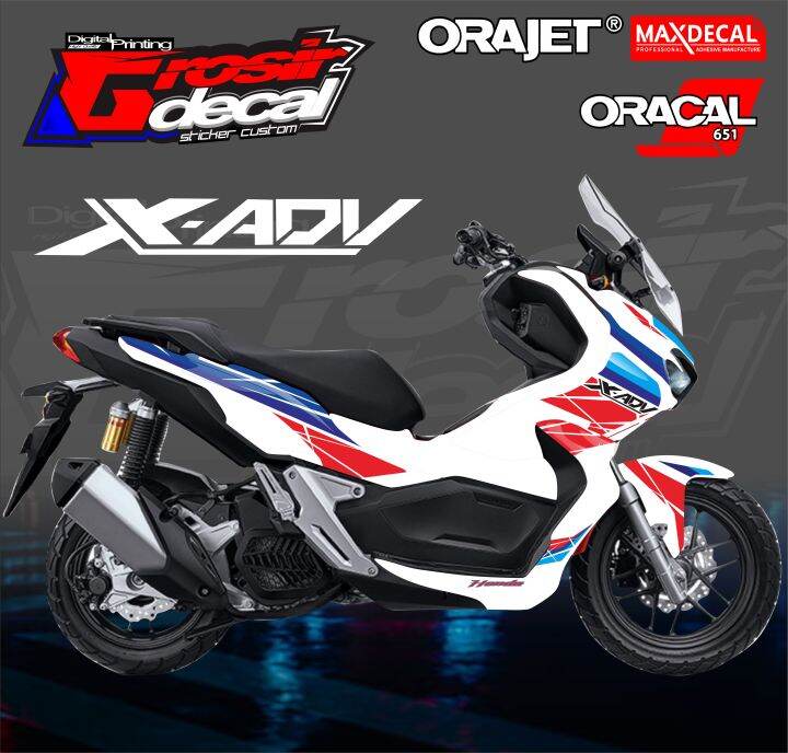 decal honda ADV 150 putih sticker honda ADV 150 fullbody | Lazada Indonesia
