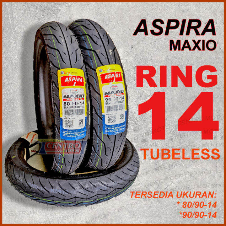 ASPIRA MAXIO SPR38 RING 14 TUBELESS. BAN MOTOR MATIC | Lazada Indonesia