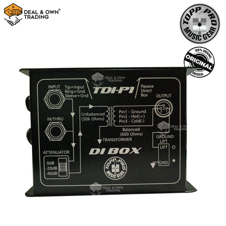 Original TOPP PRO TDI-P1 Direct Injection Box / DI BOX | Lazada PH
