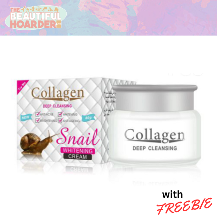 Snail Collagen Face Cream Deep Cleansing Anti Acne Whitening Gel Skin Care Brightening Anti ...