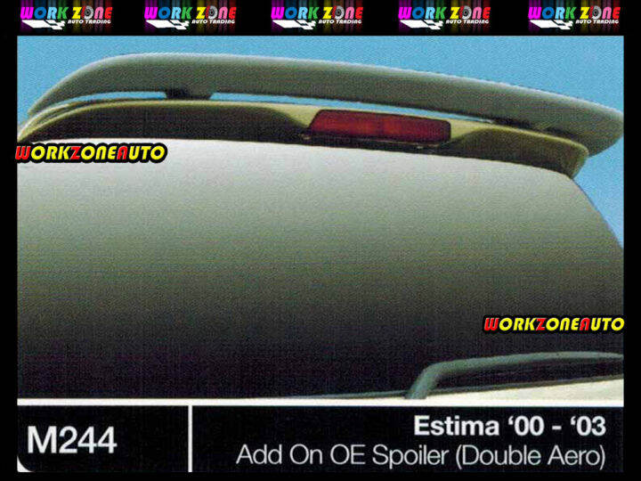 M244 Toyota Estima Top Fiber Spoiler (Double Aero) Body kit Bodykit | Lazada